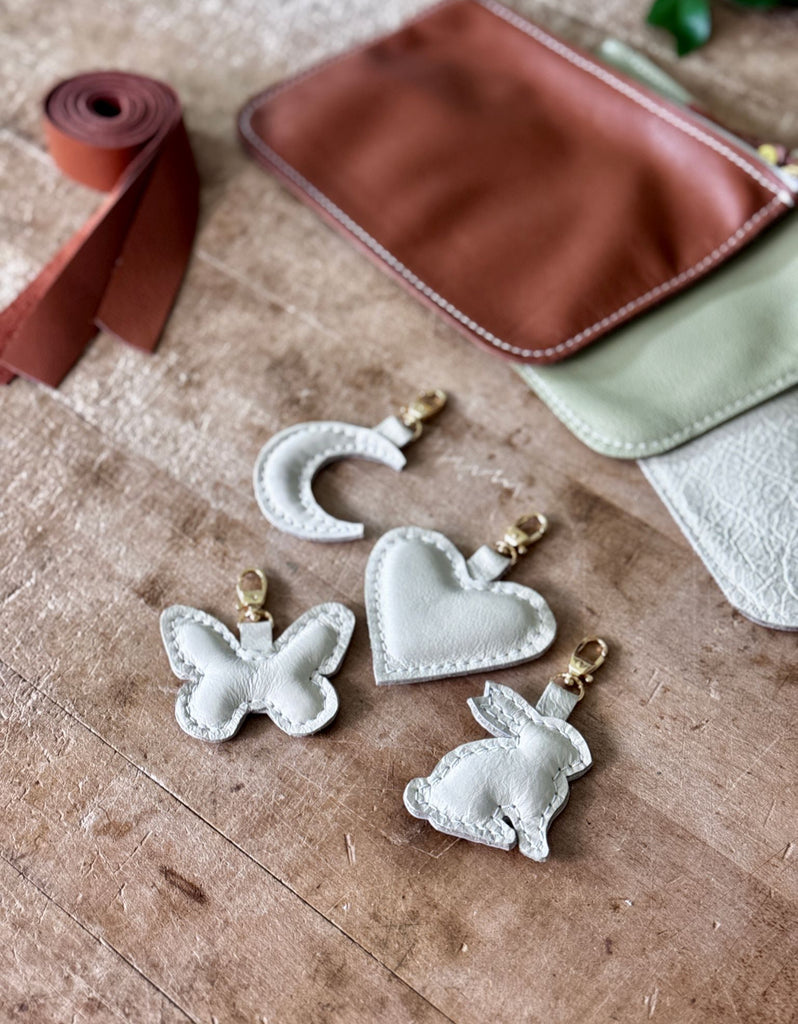 Leather Moon Charm – Feelhandmade